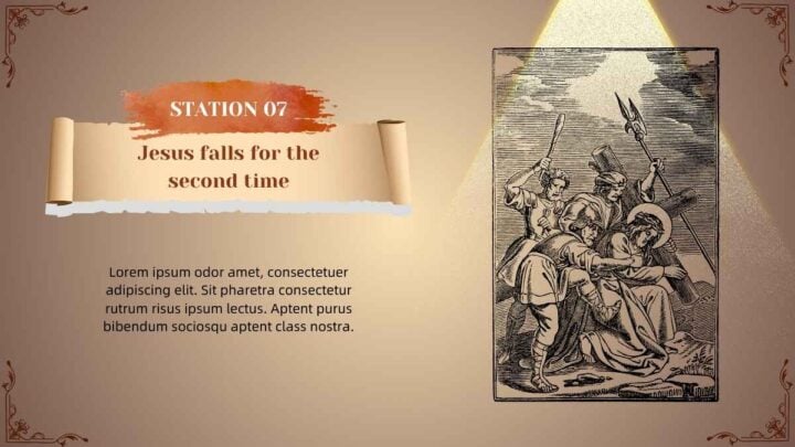 Jesus Stations of The Cross. Slides Template — SlidesCarnival