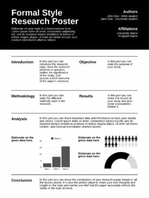 Formal Style Research Poster for University. Free PPT & Google Slides ...