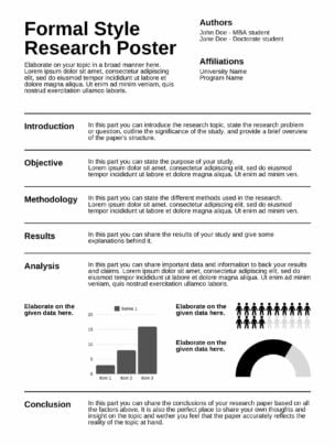 Formal Style Research Poster for University. Free PPT & Google Slides ...