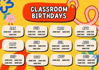 Classroom Birthday Celebrants. Free Presentation Template — SlidesCarnival