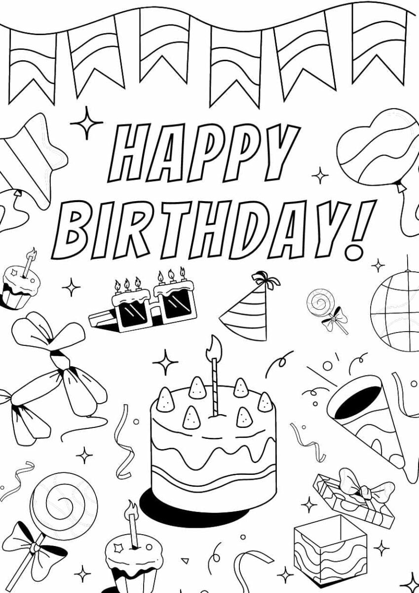 Perfect for teachers, this illustrated black-and-white worksheet brings ...