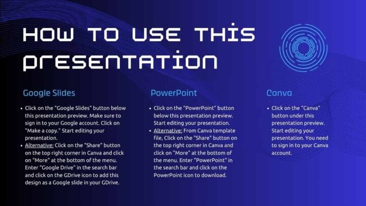 Futuristic Tech Pitch Deck. Free Presentation Template — SlidesCarnival
