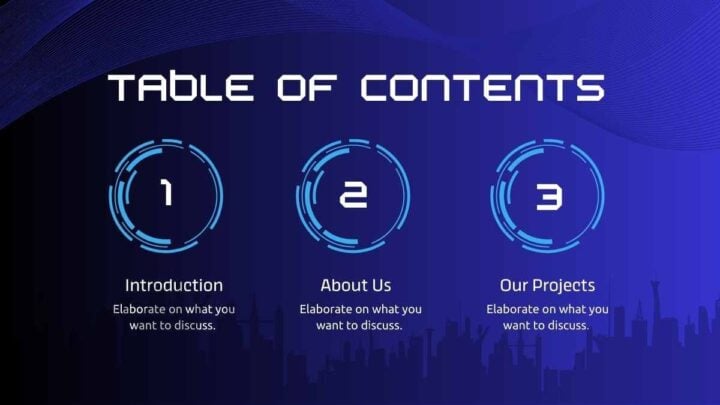 Futuristic Tech Pitch Deck. Free Presentation Template — SlidesCarnival