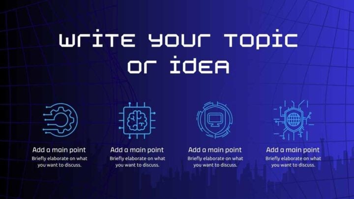 Futuristic Tech Pitch Deck. Free Presentation Template — SlidesCarnival