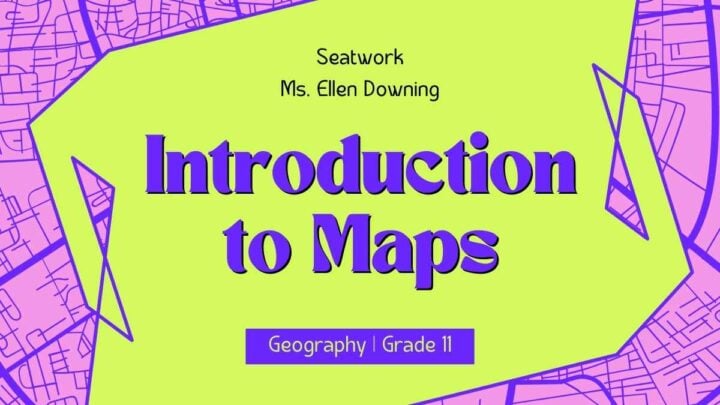 Geography Quiz: Introduction to Maps. Free Presentation Template ...