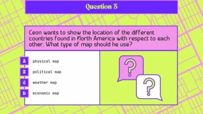 Geography Quiz: Introduction to Maps. Free Presentation Template ...