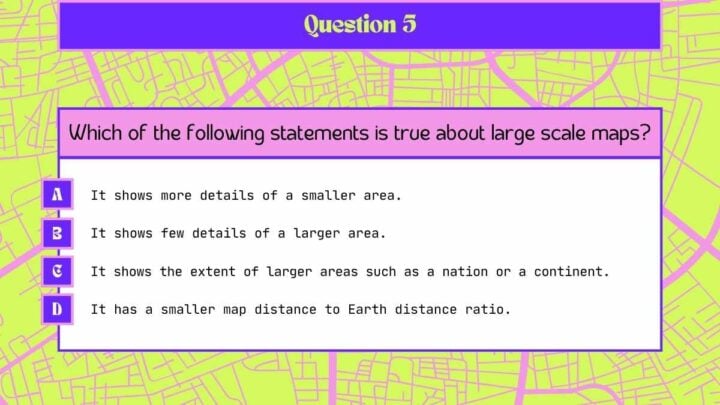 Geography Quiz: Introduction to Maps. Free Presentation Template ...