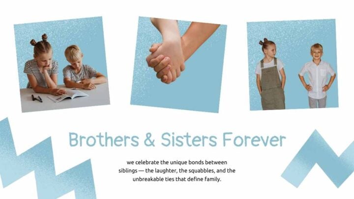 Geometric Family Photo Album. Free PPT & Google Slides Template ...