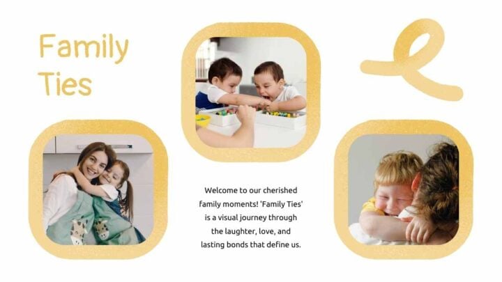 Geometric Family Photo Album. Free PPT & Google Slides Template ...