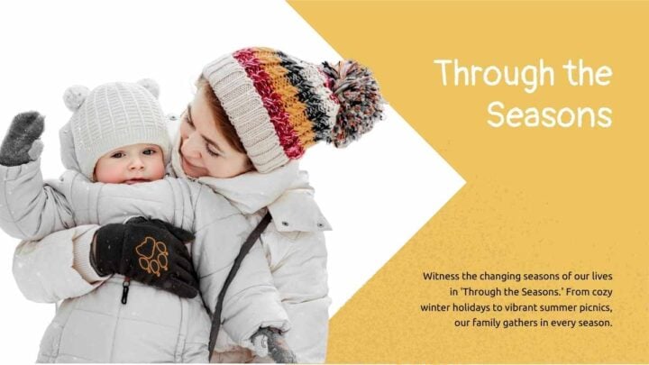 Geometric Family Photo Album. Free PPT & Google Slides Template ...