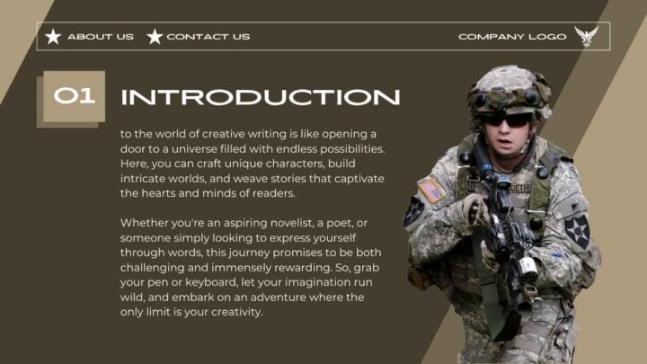 Military Drill And Ceremony . Free Slides Template — SlidesCarnival