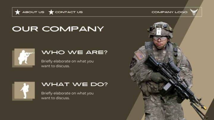 Military Drill And Ceremony . Free Slides Template — SlidesCarnival