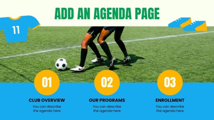 Geometric School Soccer Club. Free PPT & Google Slides Template ...
