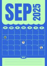 September Calendar Planner. Free PPT & Google Slides Template ...