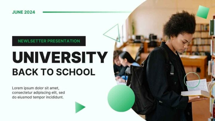 University Back to School Newsletter. Free PPT & Google Slides Template ...