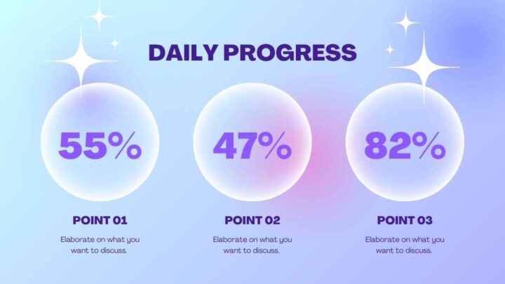 Glass Morphism June Daily Calendar. Free Presentation Template ...
