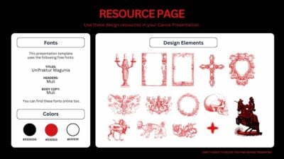 Castlevampire Gothic Background. Free PPT & Google Slides Template ...