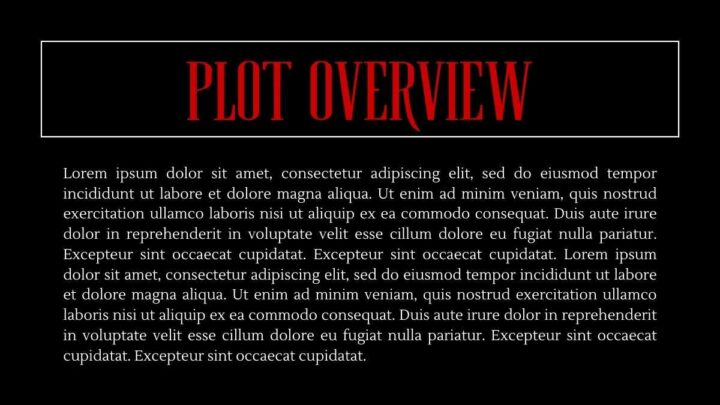 Gothic Horror Movie Pitch Deck. Free Presentation Template — SlidesCarnival