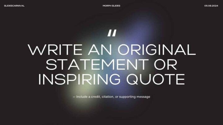 Cool Morph . Slides Template — SlidesCarnival