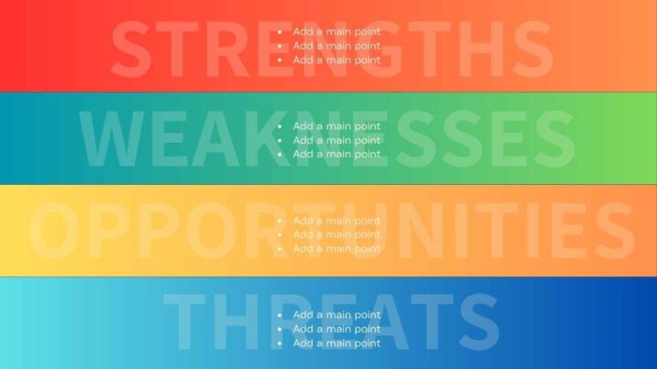 Horizontal SWOT Infographic. Free Infographics Template — SlidesCarnival