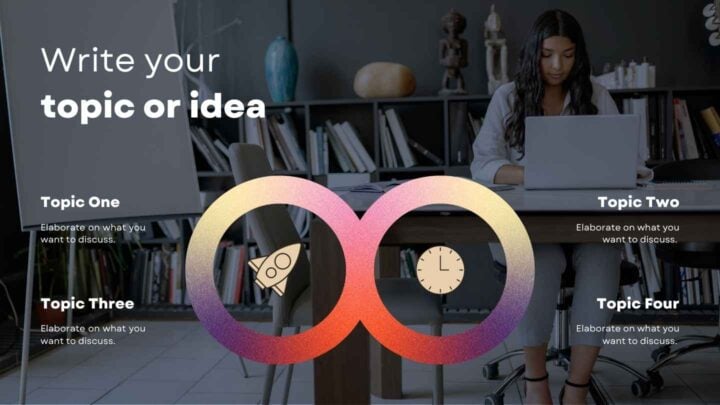 Template slide laporan magang gradasi hijau gratis