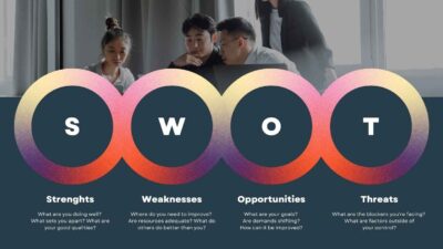 Template slide laporan magang gradasi hijau gratis