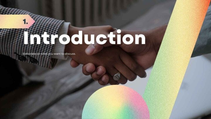 Template slide laporan magang gradasi hijau gratis