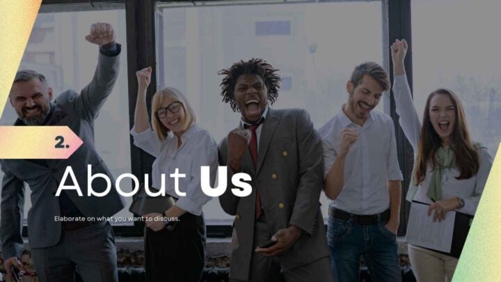 Template slide laporan magang gradasi hijau gratis