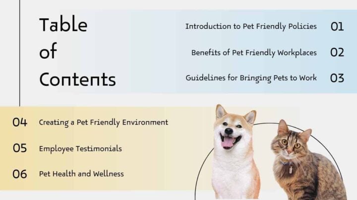 Company Pet Friendly Policies. Free Presentation Template — SlidesCarnival