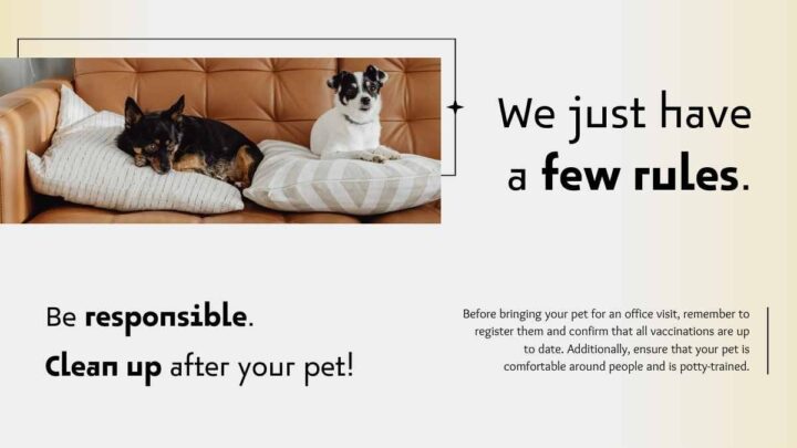 Company Pet Friendly Policies. Free Presentation Template — SlidesCarnival