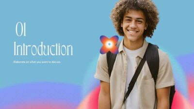 Self Introduction for College Admission. Free Presentation Template ...