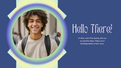 Self Introduction for College Admission. Free Presentation Template ...
