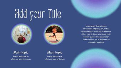 Self Introduction for College Admission. Free Presentation Template ...