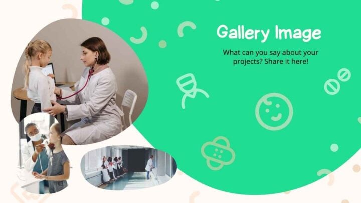 Green and Beige, Playful and Colorful Pediatric Clinical Center. Free ...