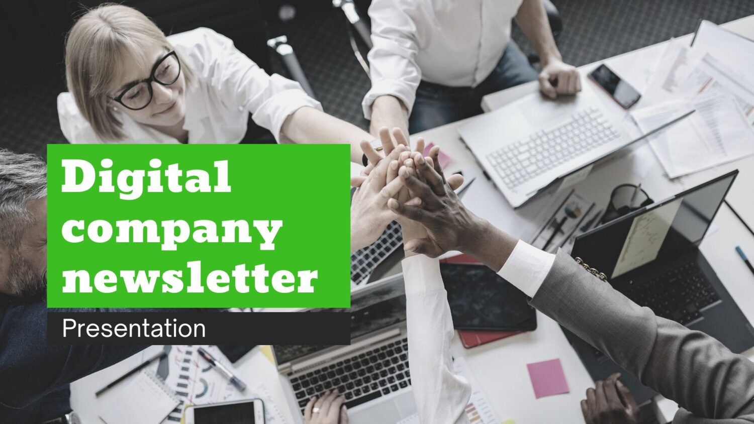 Green Clean Digital Company Newsletter. Free Presentation Template ...