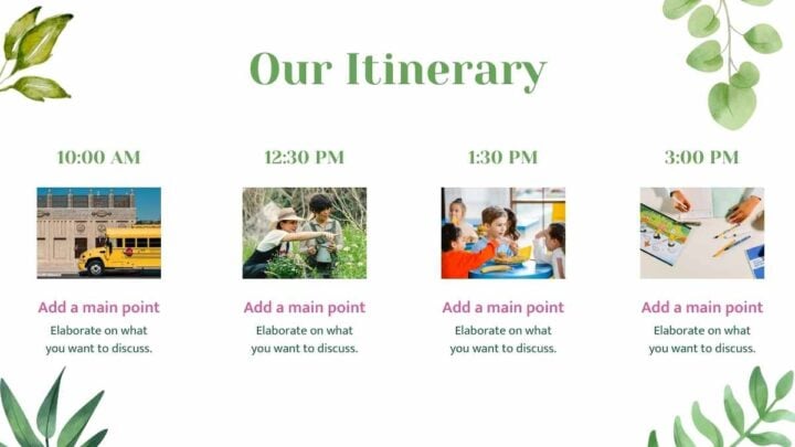 Watercolor Botanical Garden Field Trip. Free PPT & Google Slides ...