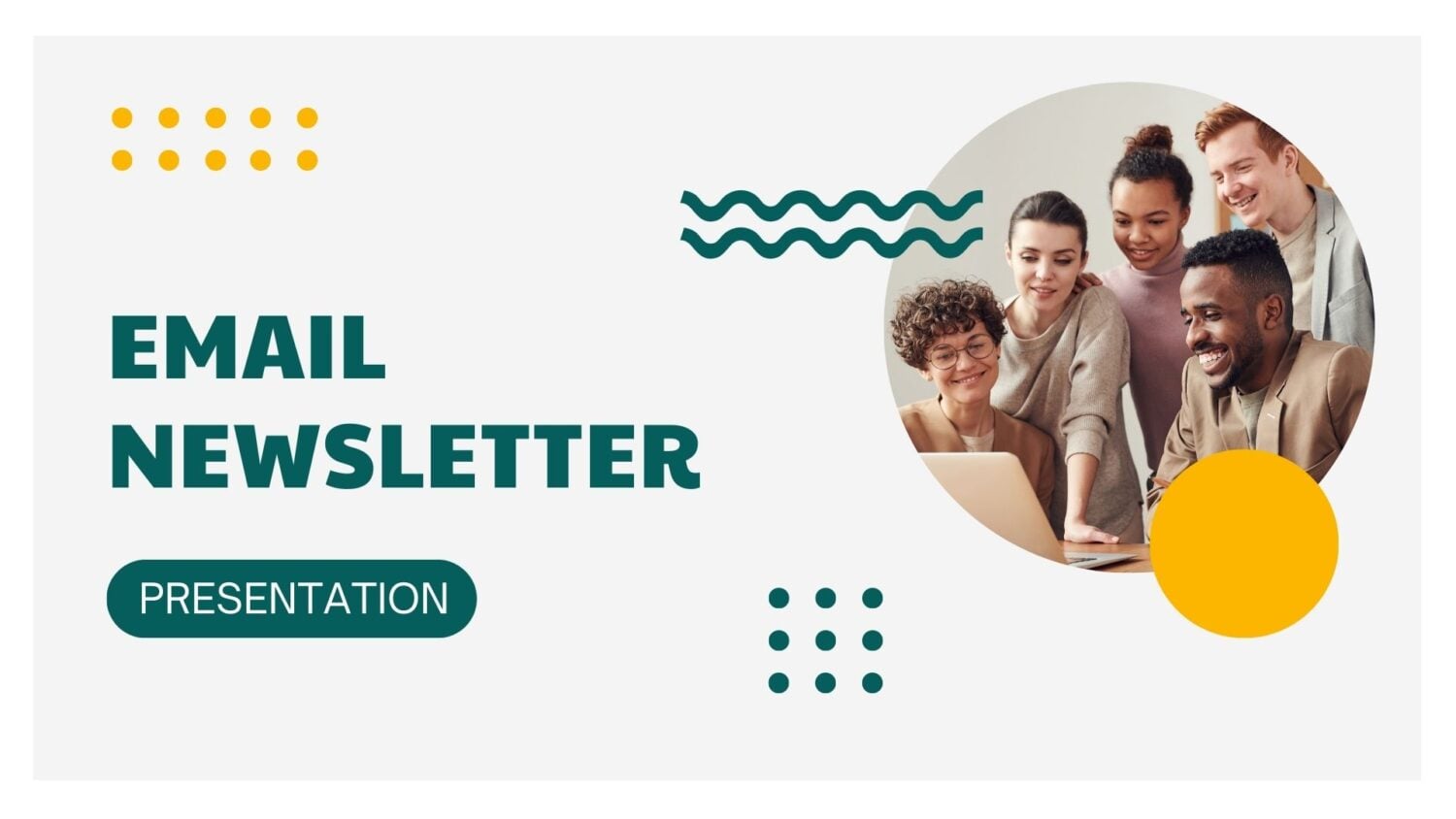 Green Minimal Geometric Newsletter. Free PPT & Google Slides Template ...