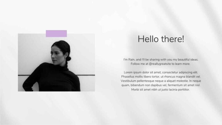 Grey Minimalist Aesthetic Resume. Free PPT & Google Slides Template ...