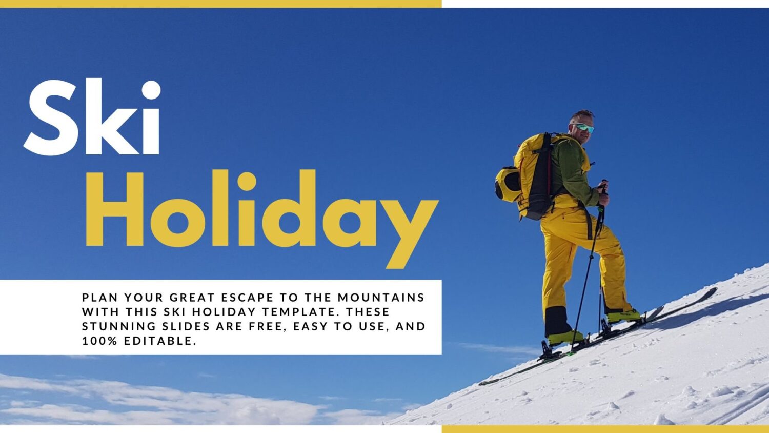 Ski Holiday. Free PPT & Google Slides Template — SlidesCarnival
