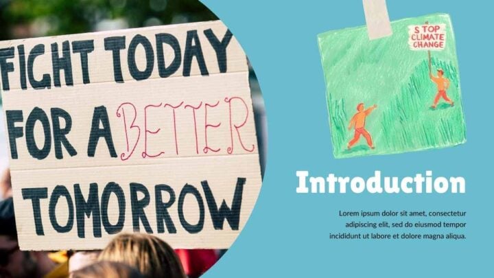 Hand-drawn Social Issues Thesis: Climate Change. Free PPT & Google ...