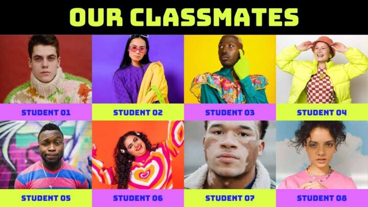 Neon High School Yearbook. Free PPT & Google Slides Template ...