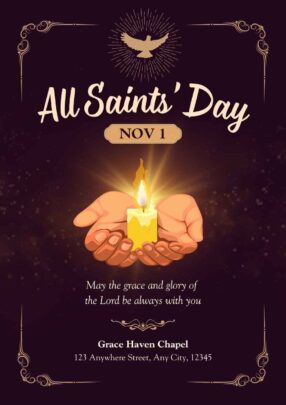 All Saints Day Poster. Slides Template — SlidesCarnival