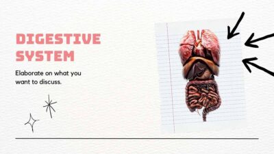 Illustrated Biology Digestive System. Free Presentation Template ...