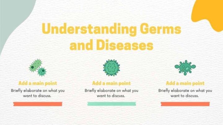 Illustrated Biology Germs & Diseases. Free Presentation Template ...