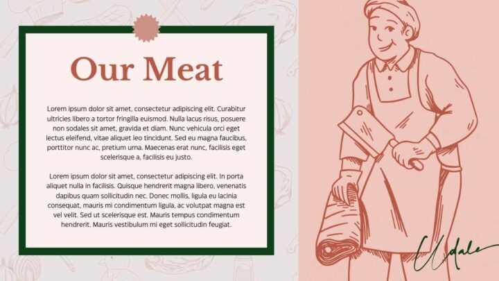 Butcher Shop Business Plan. Free Presentation Template — SlidesCarnival