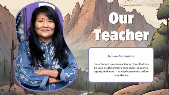 Illustrated Canadian First Nations. Free Presentation Template ...