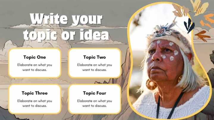 Illustrated Canadian First Nations. Free Presentation Template ...