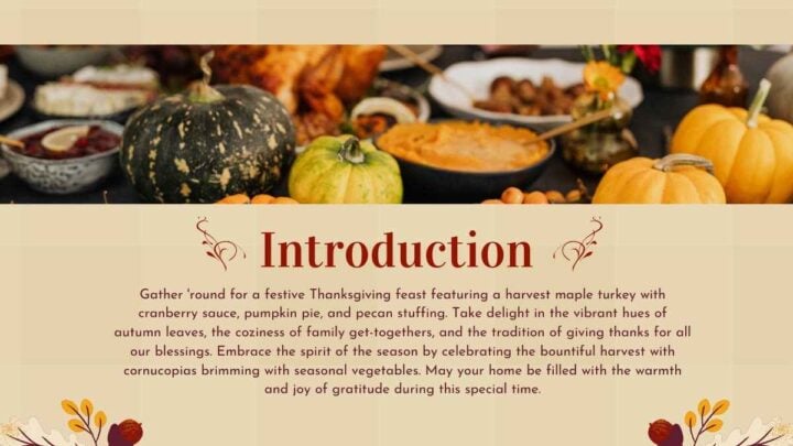 Canadian Thanksgiving Day Background. Free PPT & Google Slides Template ...