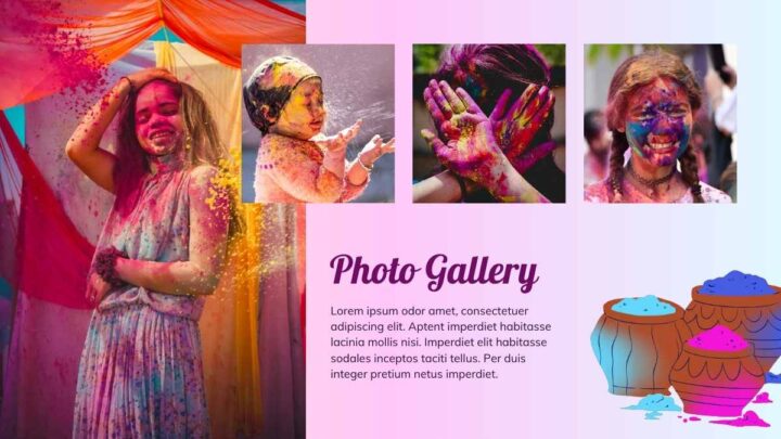 Celebrating Holi Lesson For School. Free PPT & Google Slides Template ...