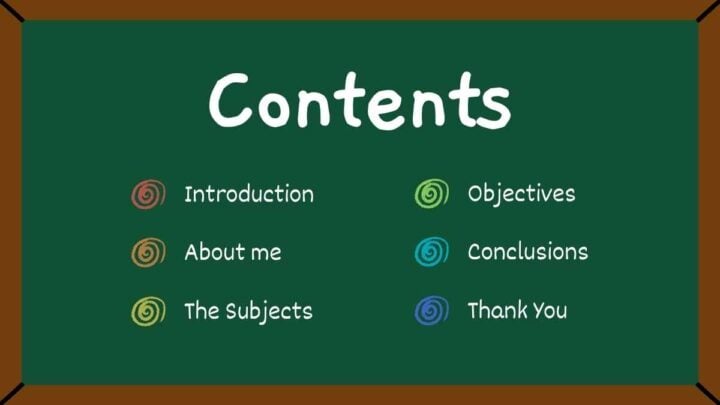 Chalkboard Background Theme for Elementary. Free PPT & Google Slides ...